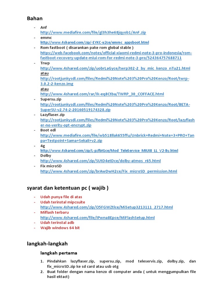 (TUTORIAL MUDAH) Ubl+trwp+root+4g+flash SEMUA ROM Atasi Bootloop Bagi NEWBEE (Awam) | PDF ...
