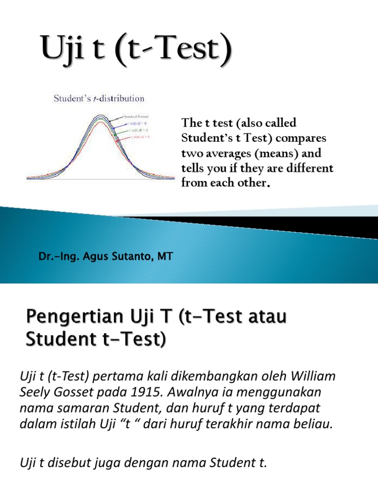 Uji T | PDF