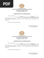 Certificate of Appearance Editable | PDF