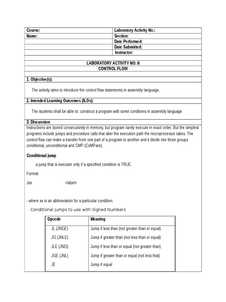 Experiment 6 | PDF | Assembly Language | Experiment