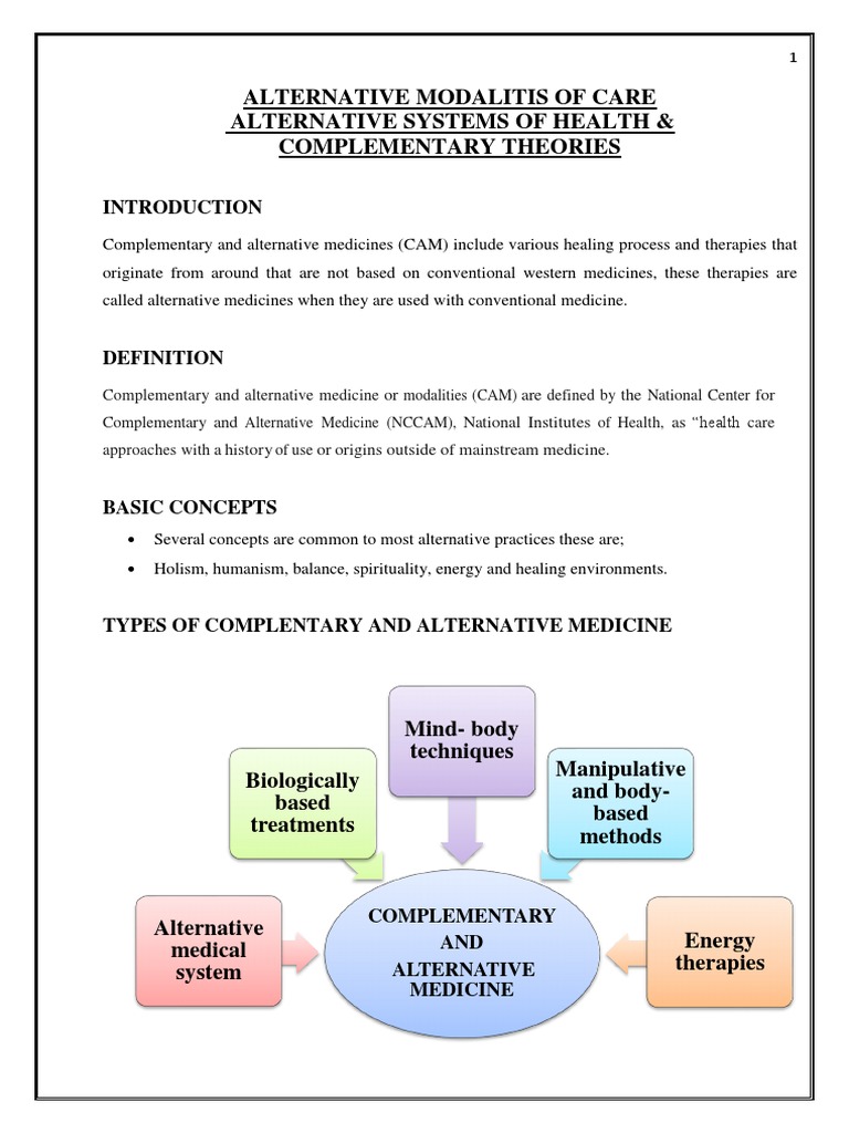 Overview of Alternative Medicine Systems | PDF | Alternative Medicine ...