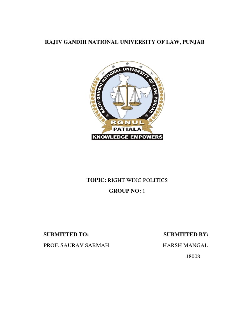 Pol Science Project | PDF | Bharatiya Janata Party | Right Wing Politics