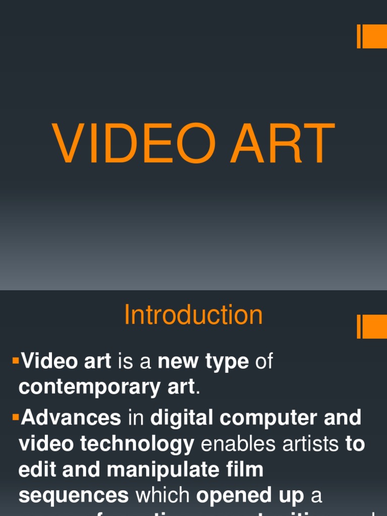 Overview of Video Art | PDF | Art