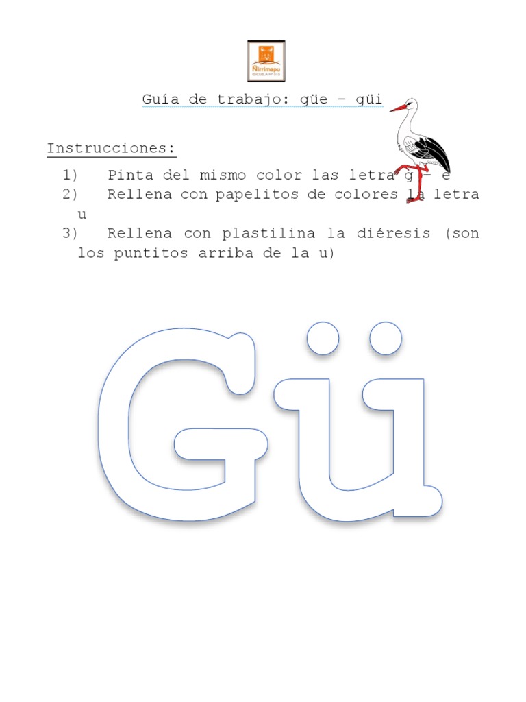 Actividades con güe y güi para niños | PDF | Artes del Lenguaje y ...