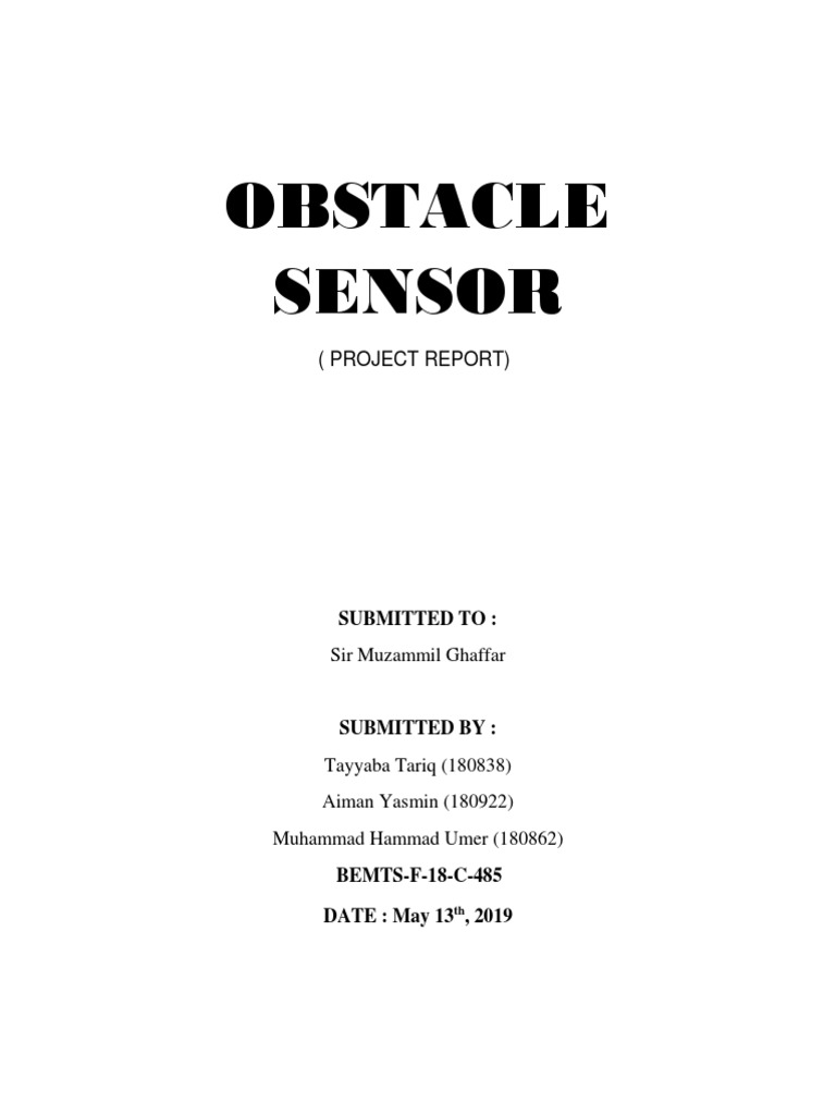 Report of IR Sensor Project | PDF | Infrared | Bipolar Junction Transistor