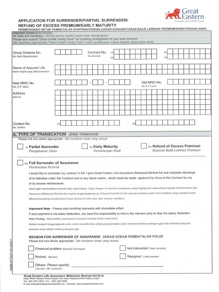 Great Eastern Form | PDF