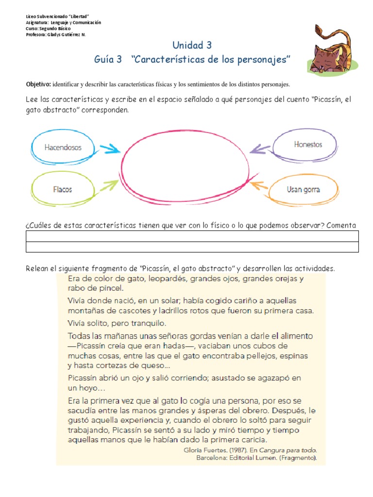 Descripción de Los Personajes | PDF