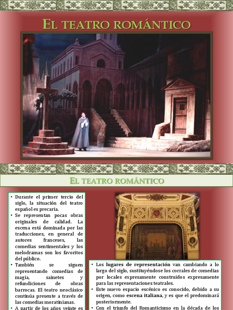 7.3. El Teatro Romántico | Romanticismo | Teatro