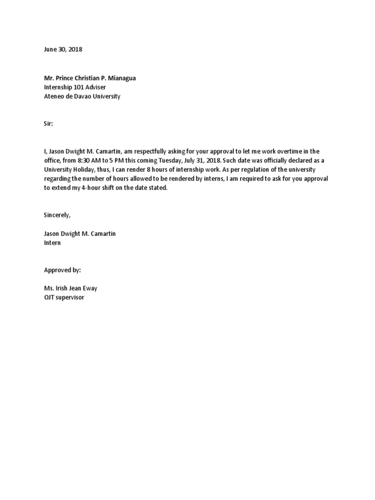 Overtime Ojt | PDF