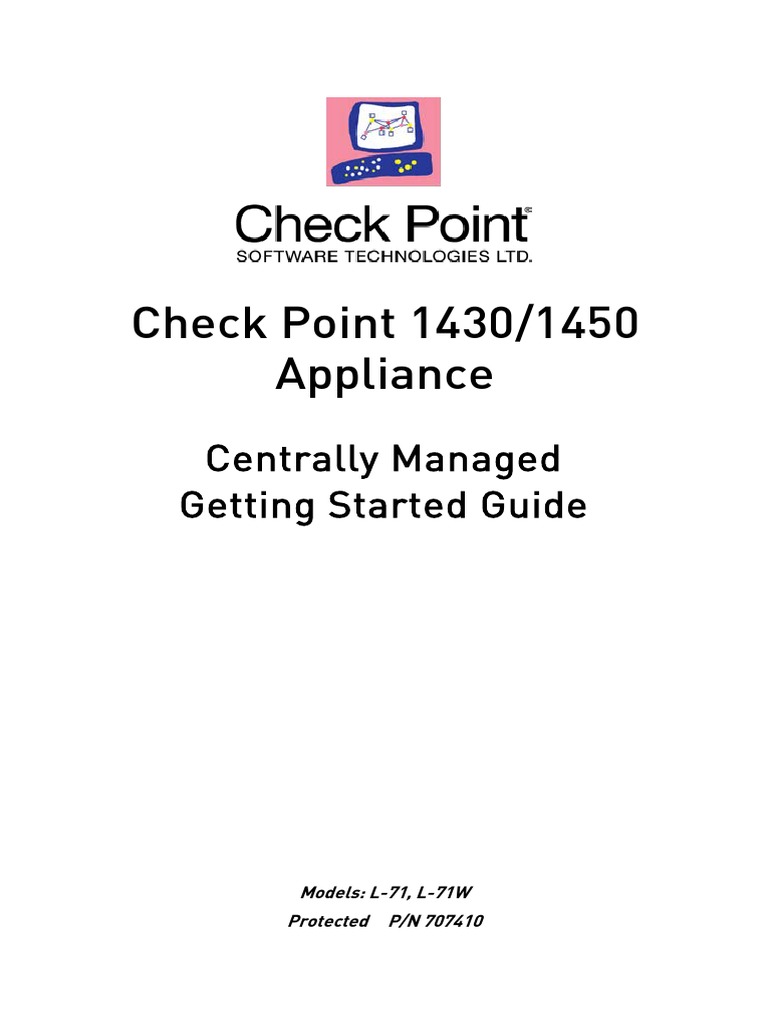 Check Point 1430/1450 Appliance: Getting Started Guide Centrally ...