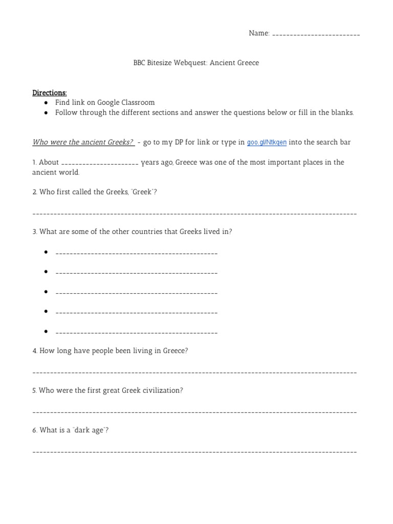 BBC Bitesize Ancient Greece | PDF | Ancient Greece | Mythology