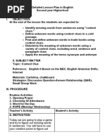 Problem and Solution Lesson Plan | PDF | Lesson Plan | Learning