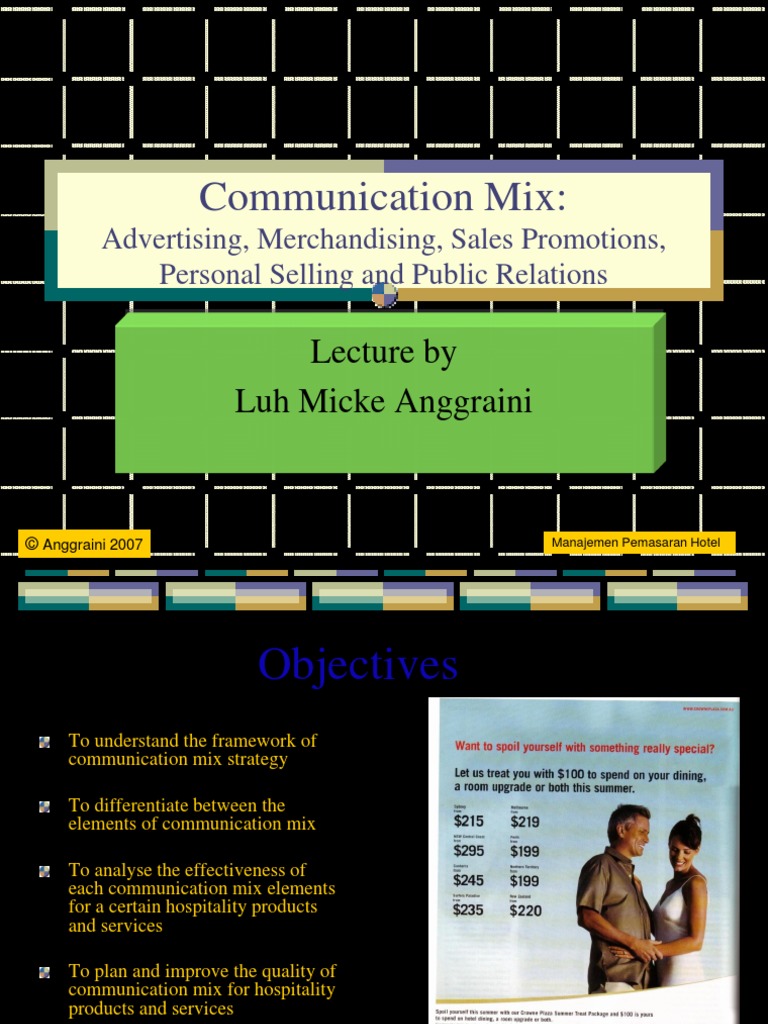 Communication Mix Advertising and PR | PDF | Advertising | Public Relations