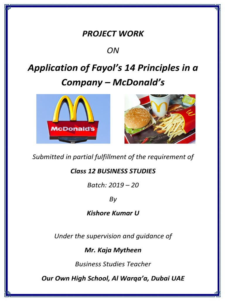 Project Cover Page and Certificate. | PDF