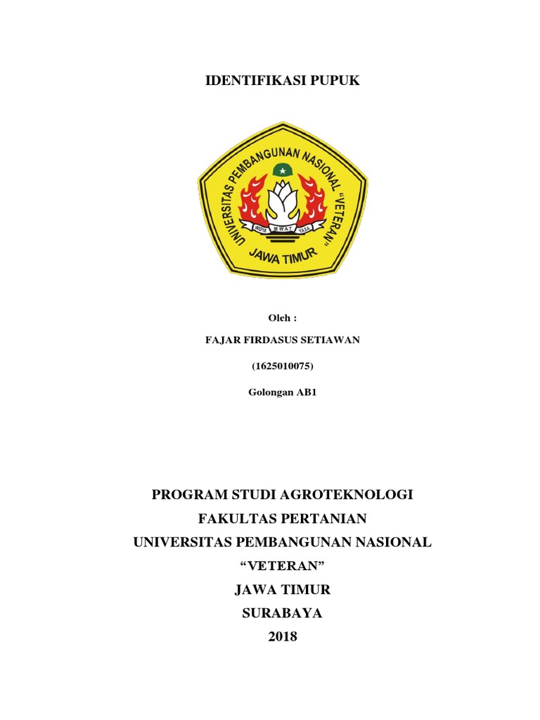 Laporan Identifikasi Pupuk | PDF