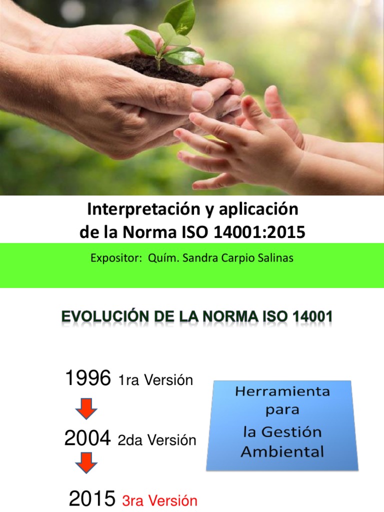 Interpretación de La Norma ISO 14001-2015 SC (PRESENTACION) | PDF | Evaluación del ciclo de vida ...