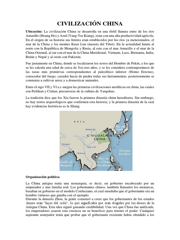 Civilización China | PDF | Historia de china | dinastia Qing