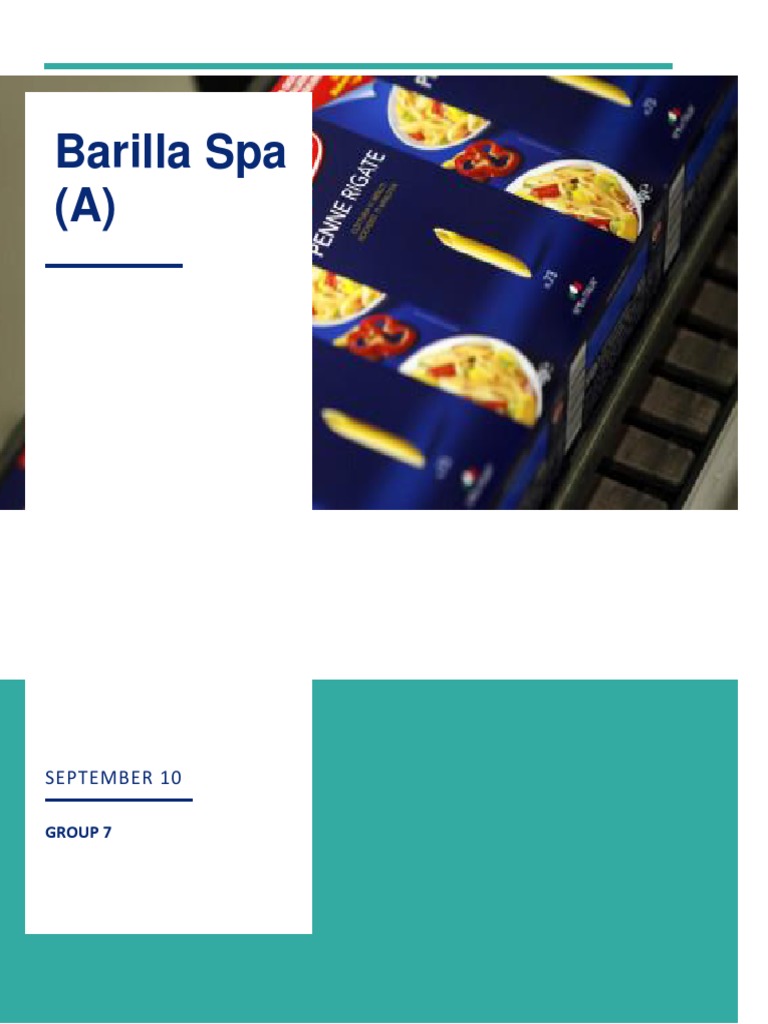 Barilla Spa: A Case On Supply Chain Integration | PDF | Inventory | Point Of Sale