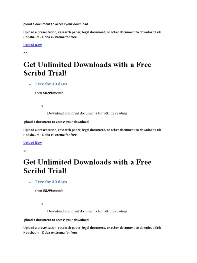 Get Unlimited Downloads With A Free Scribd Trial! | PDF | Scribd | Information Science