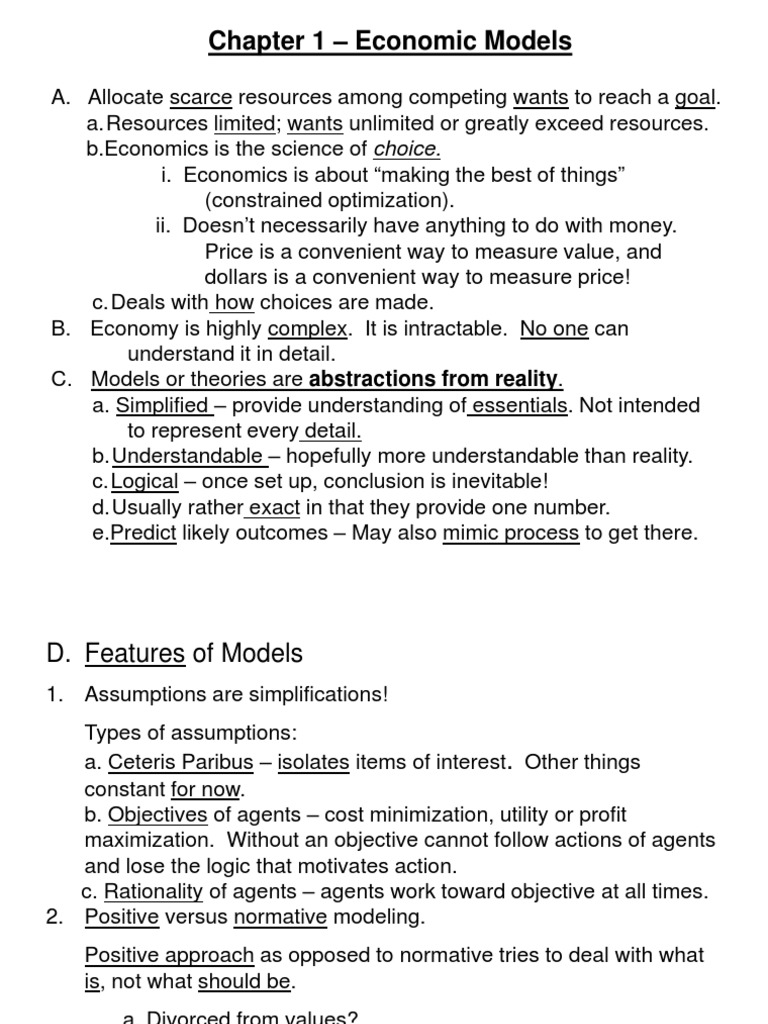 Understanding Ceteris Paribus in Economics | PDF | Economic Model ...