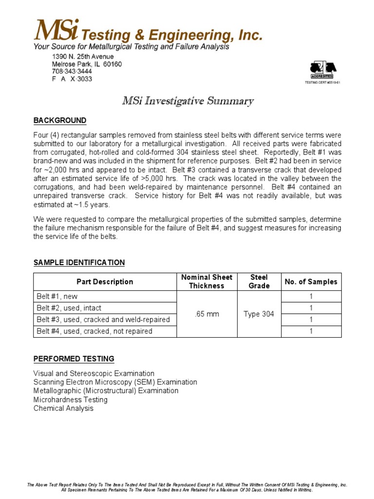 Metallurgy Failure Analysis | PDF | Fracture | Fatigue (Material)