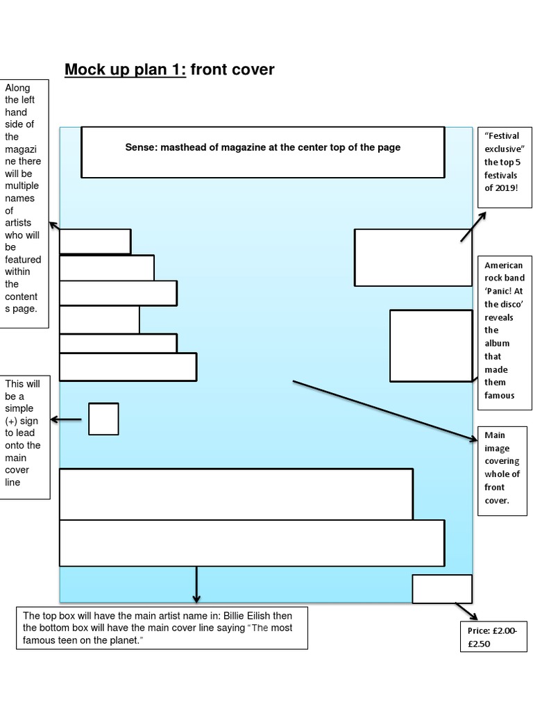 Mock Up Plan 1 of Front Cover | PDF | Mass Media