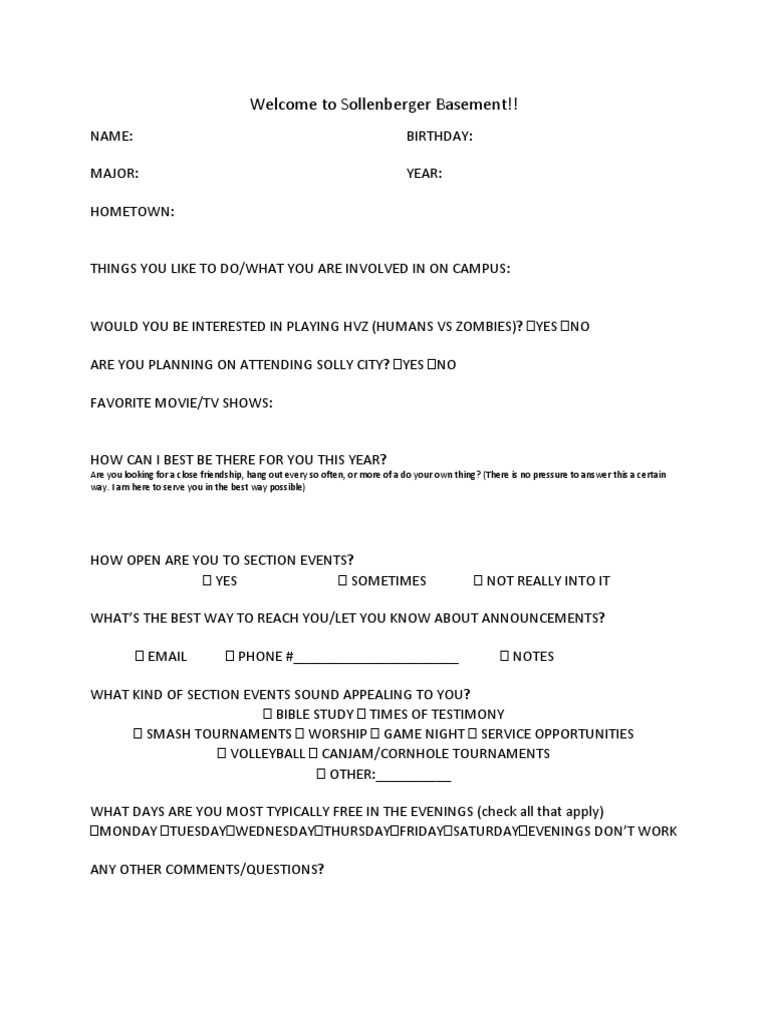 Resident Survey | PDF