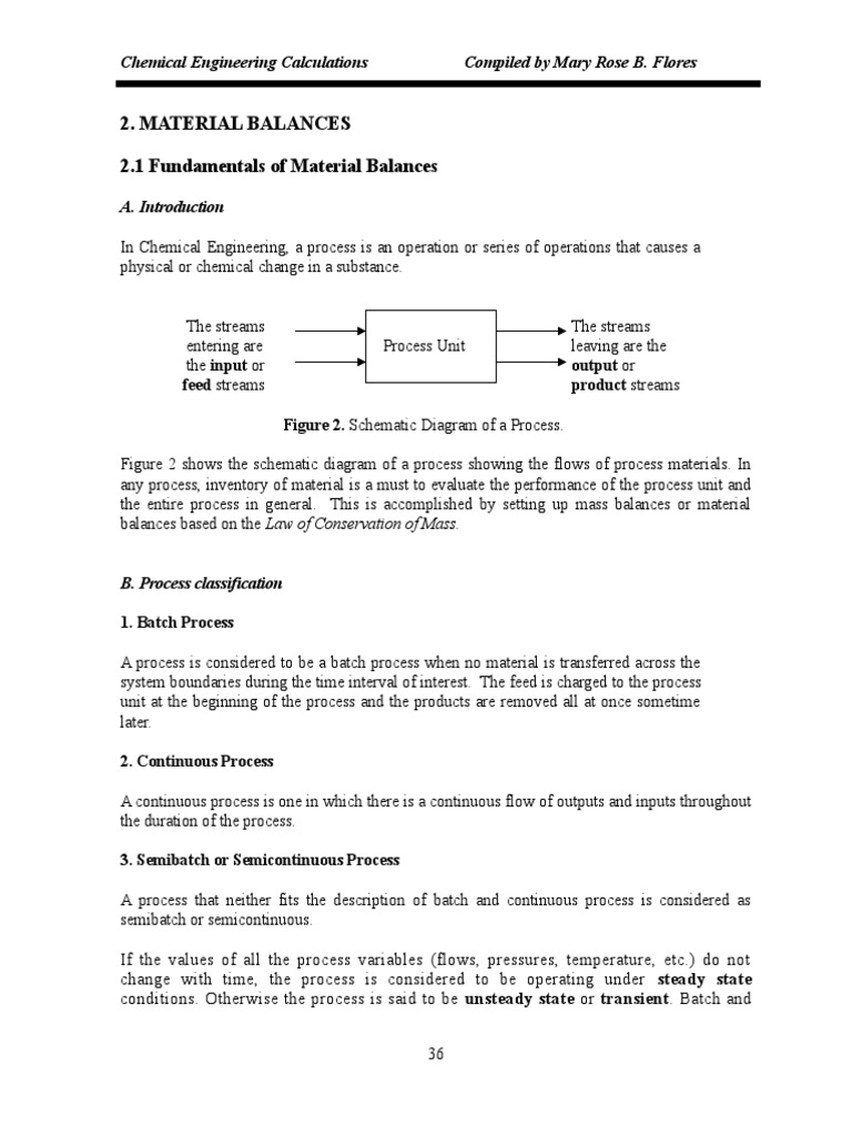 Mat Bal | PDF | Stoichiometry | Chemical Engineering