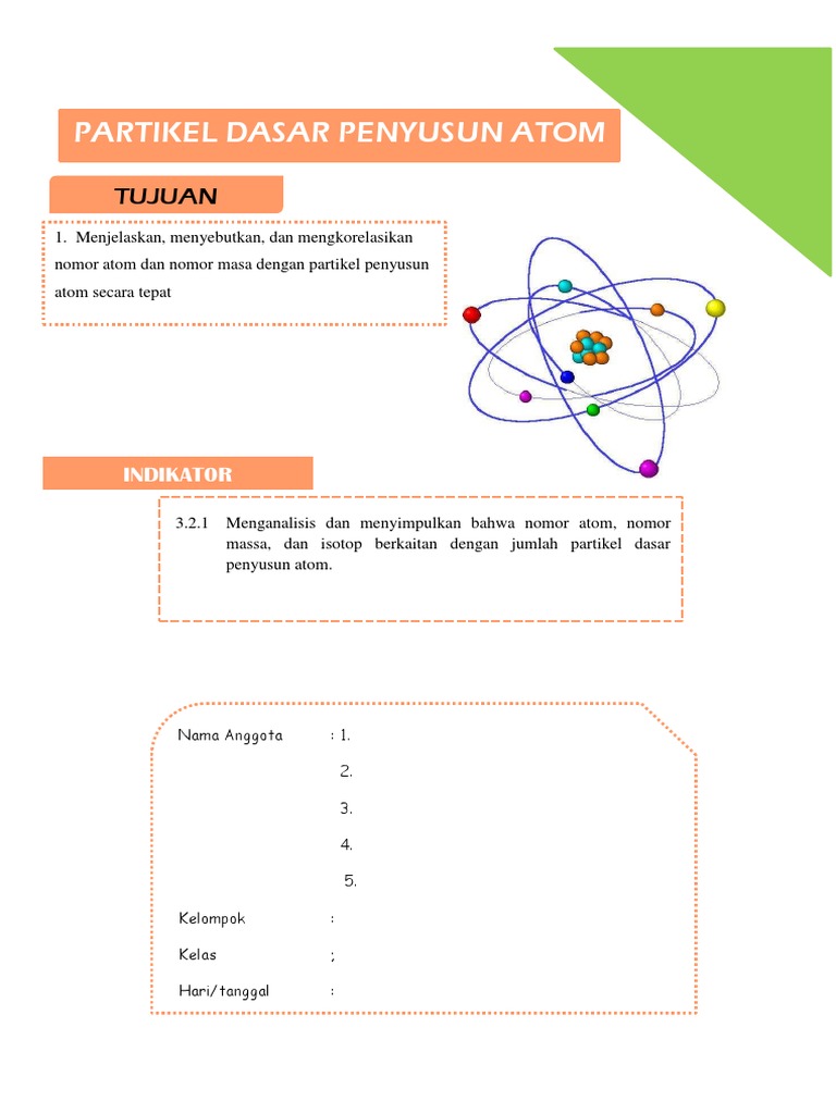 LKPD Pertemuan 2 Struktur Atom | PDF