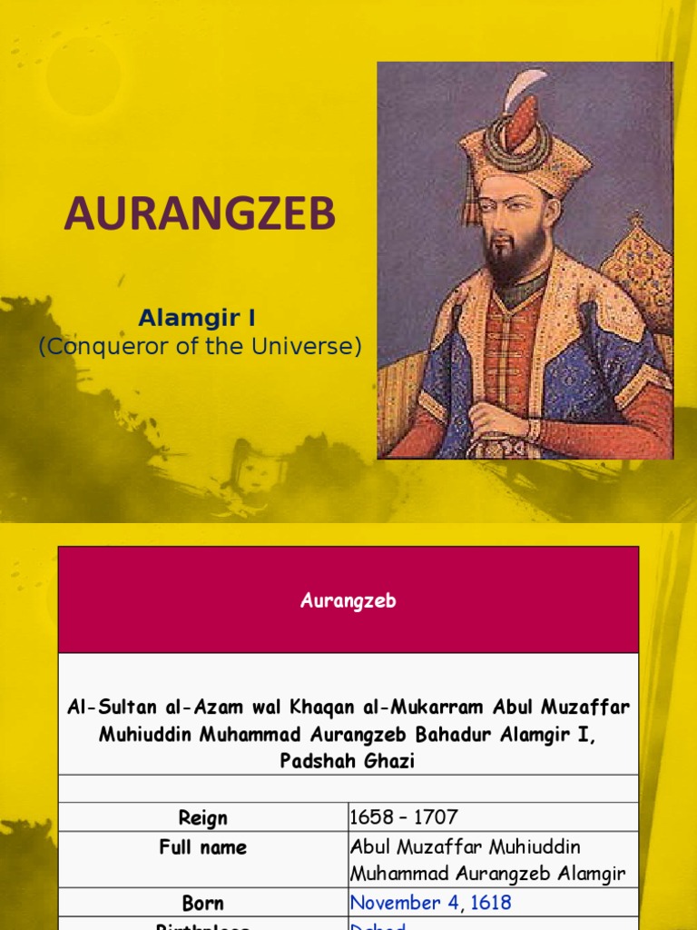 Aurangzeb: The Last Great Mughal Emperor | PDF | Timurid Dynasty ...