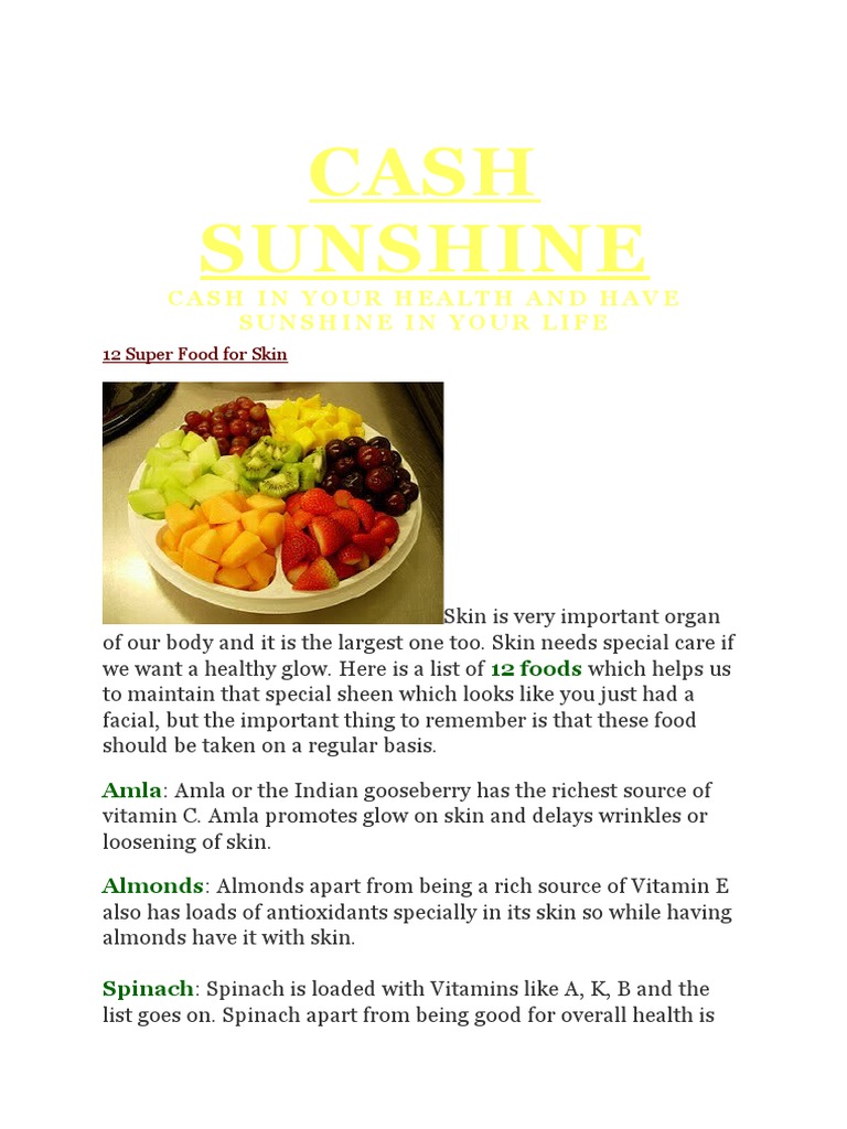 Cash Sunshine | PDF | Plum | Dietary Fiber