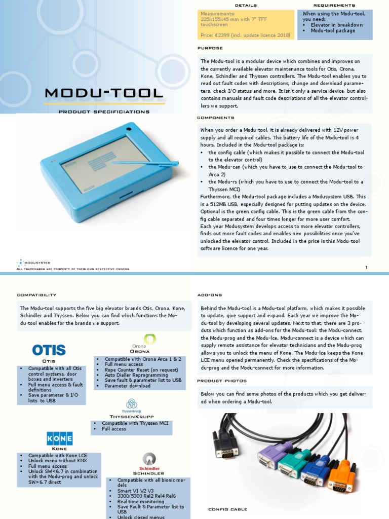 Modu Tool Downloadlink 3 | PDF | Elevator | Usb