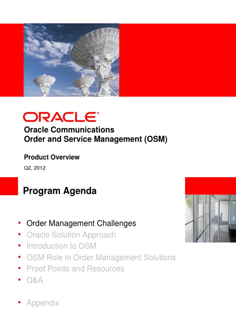 Oracle Communications Order and Service Management (OSM) : Product ...