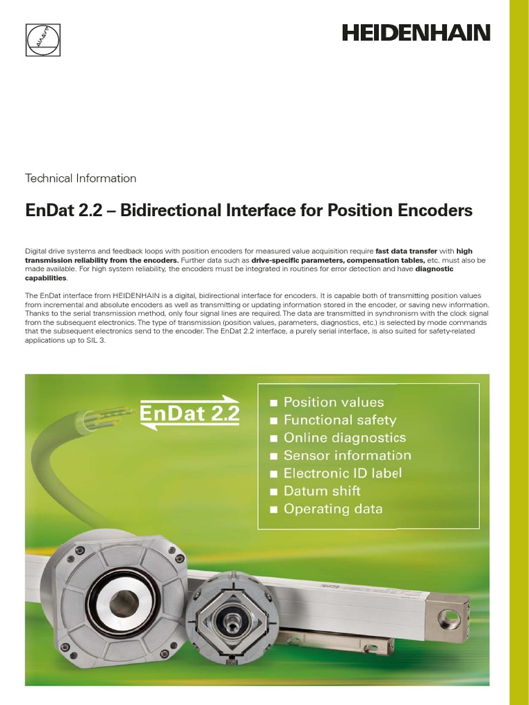 383942-28 EnDat 2-2 en | PDF | Data Transmission | Computer Data Storage
