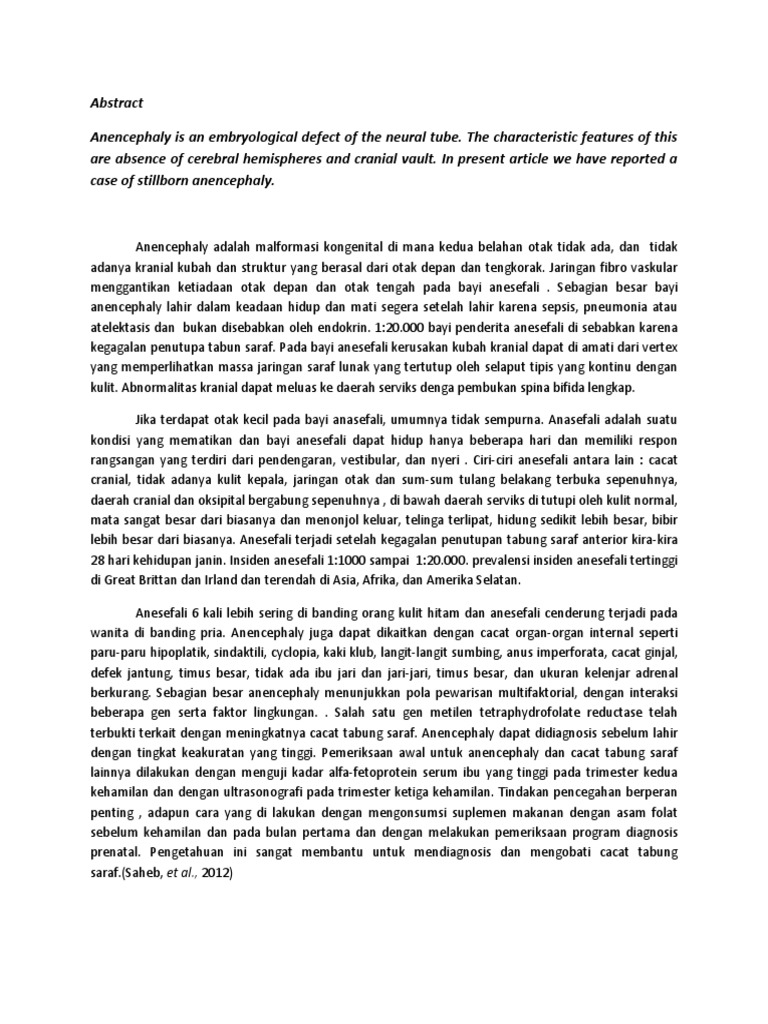 Anesefali | PDF | Kesehatan Holistik | Sains & Matematika