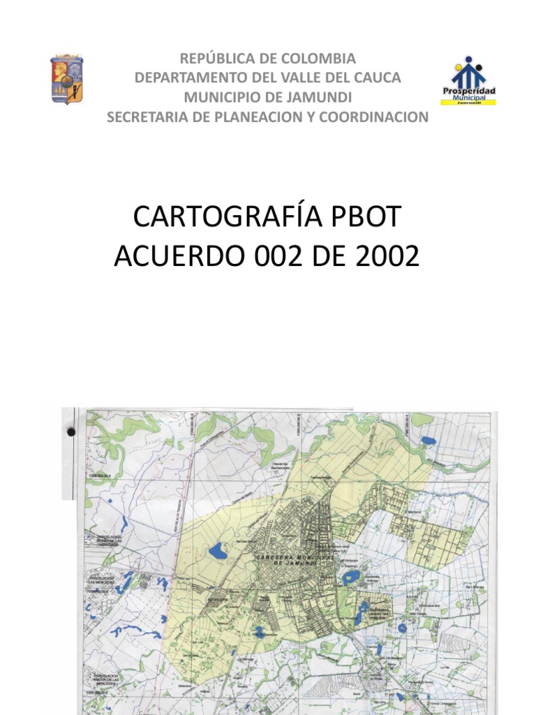 Cartografía PBOT Jamundi PDF | PDF