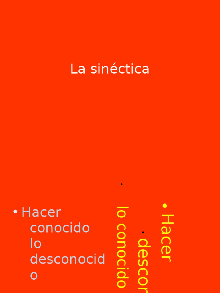 La sinéctica: Un método creativo basado en analogías para generar ...