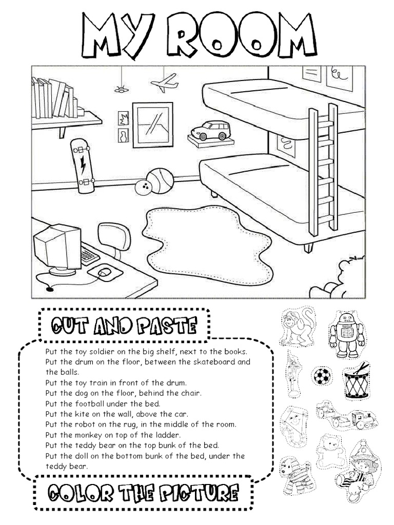 My Room. Cut and Paste | PDF