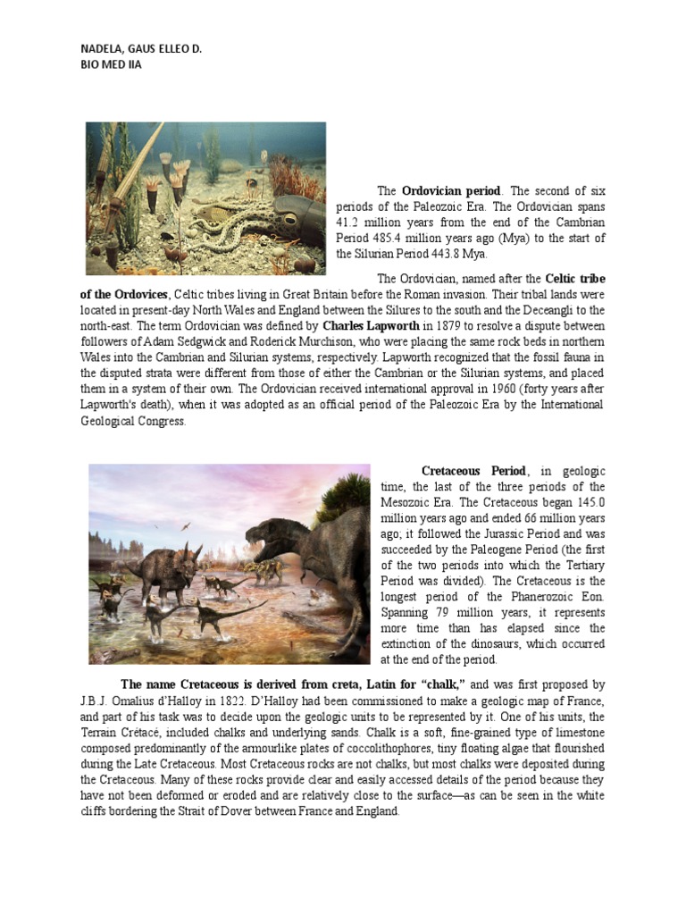 The Ordovician Period | PDF | Geologic Time Scale | Cretaceous