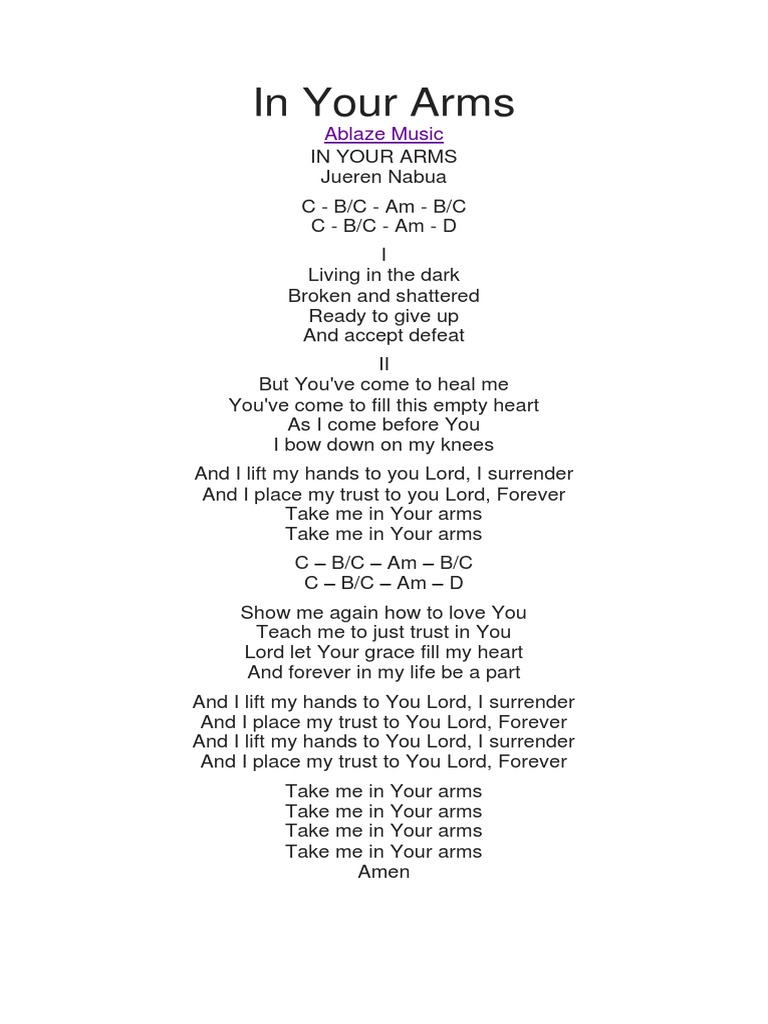 In Your Arms | PDF
