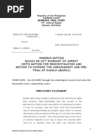 Motion To Lift Order of Default | PDF | Complaint | Lawyer