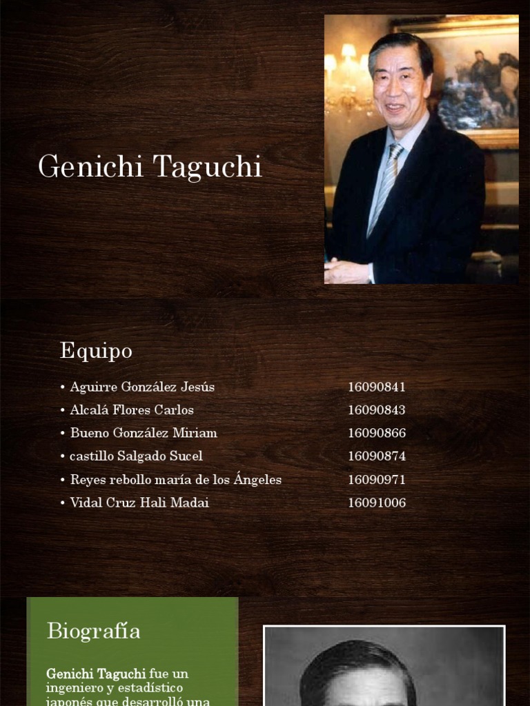 Genichi Taguchi Nueva | PDF | Ingeniería | Fabricación e ingeniería