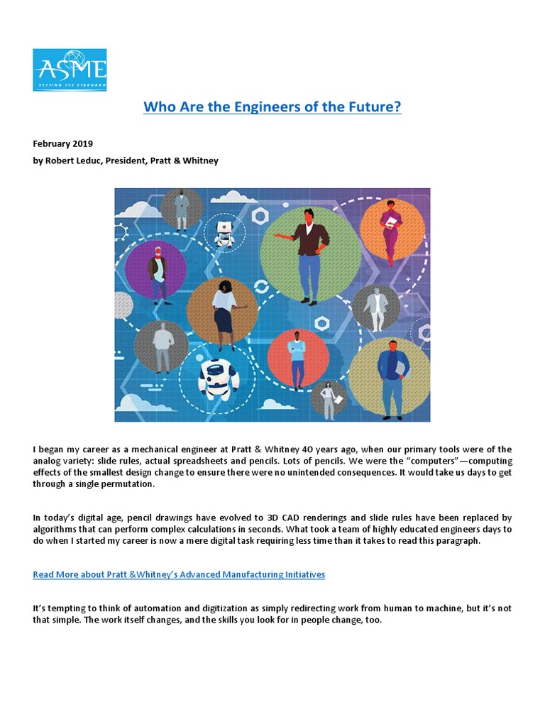 Who Are The Engineers of The Future? | PDF | Engineering | Artificial ...