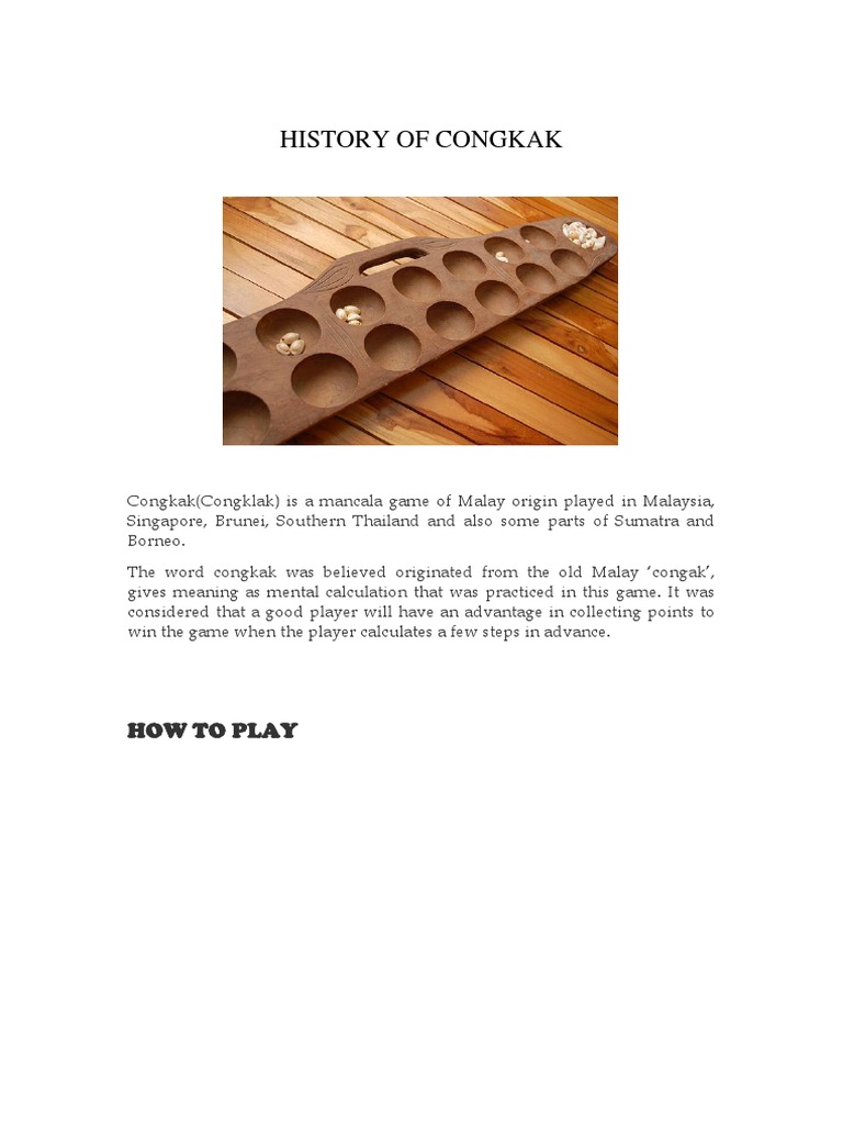History of Congkak | PDF