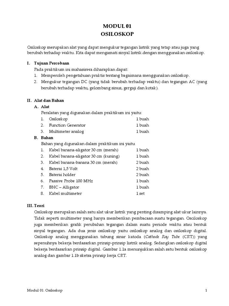 Modul Praktikum Fislan 20182 | PDF | Teknologi & Rekayasa