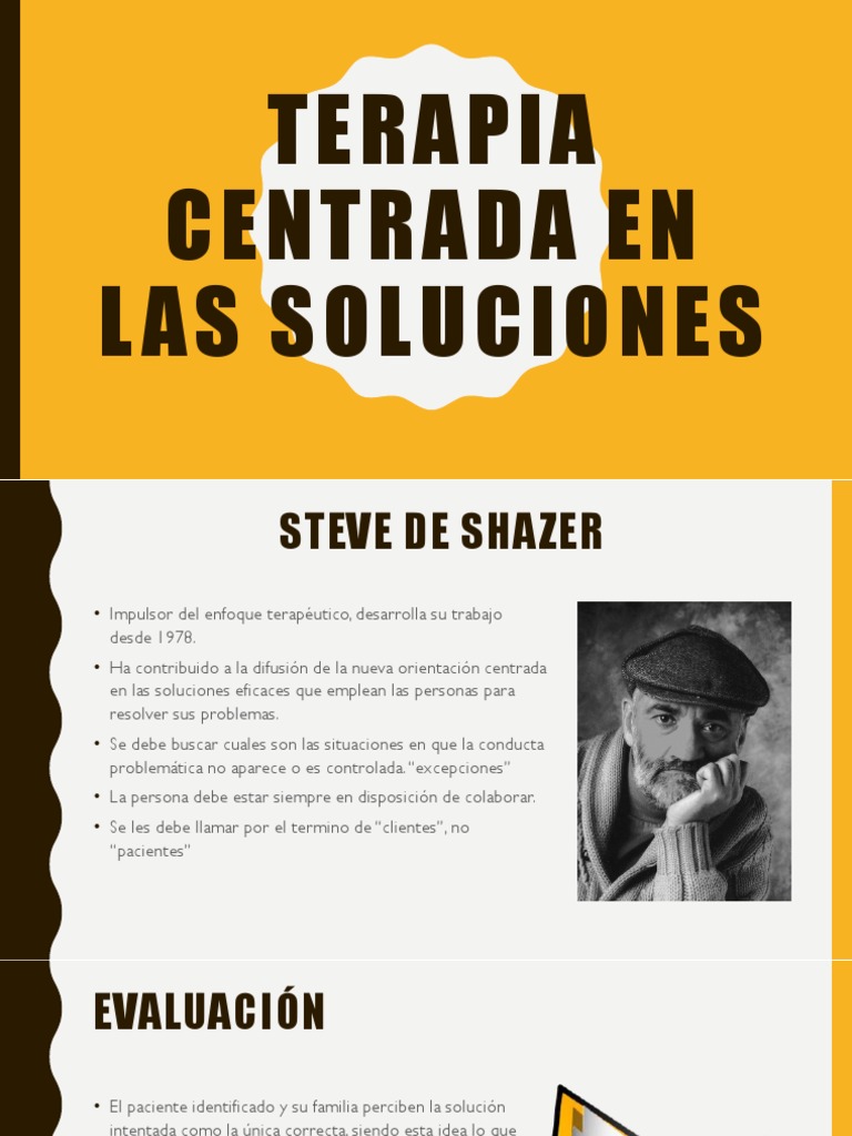 Terapia Centrada en Las Soluciones | PDF | Planificación | Toma de ...
