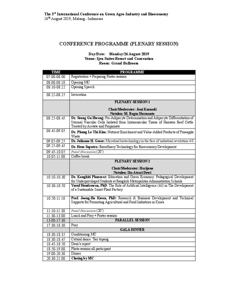 Conference Programme | PDF | Coffee | Supply Chain