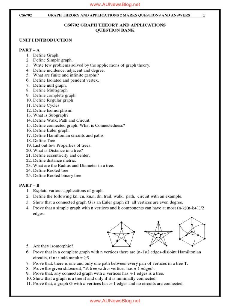All Unit 16m 2m PDF | Download Free PDF | Recurrence Relation | Vertex (Graph Theory)