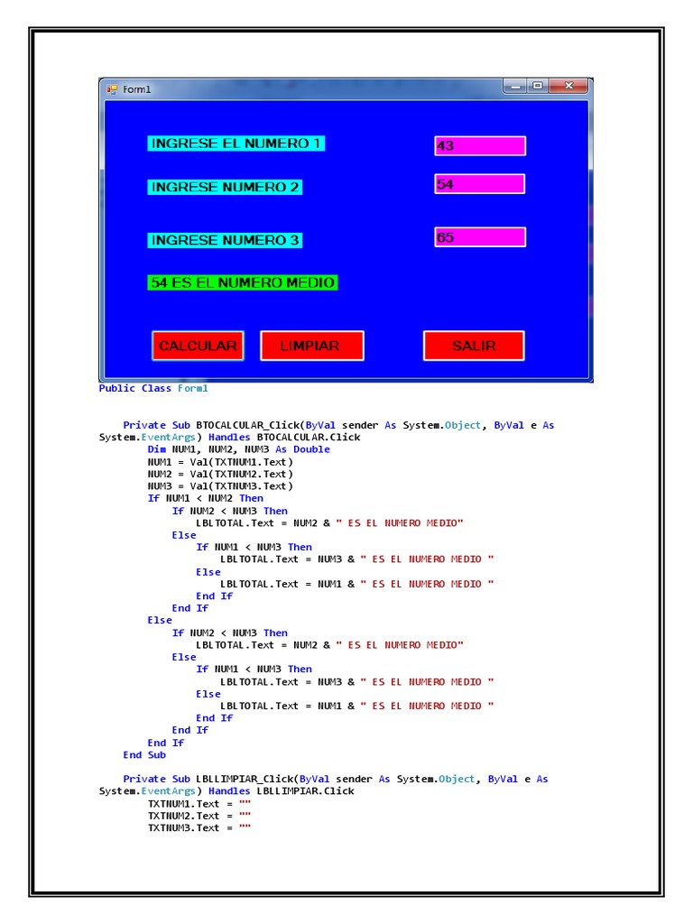 Public Class: Form1 | PDF