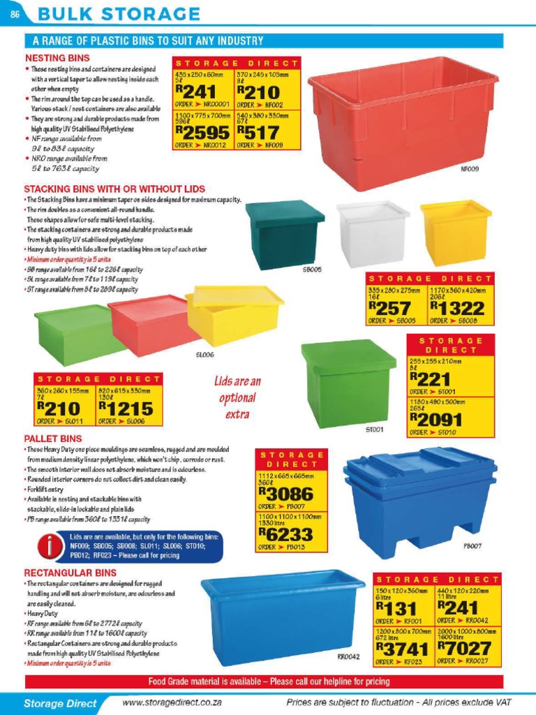 Linvar Bulk Storage | PDF